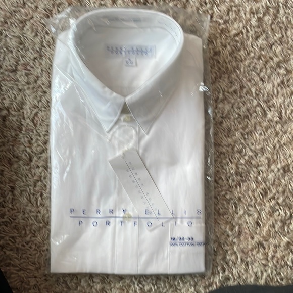 Perry Ellis | Shirts | Nwt Perry Ellis White Dress Shirt | Poshmark